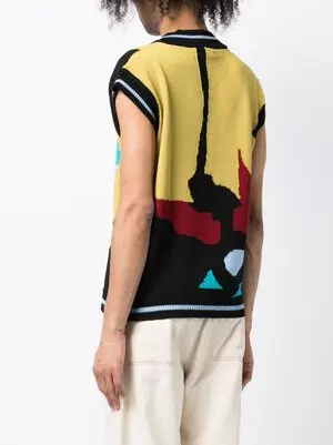 BETHANY WILLIAMS Graphic-print Sleeveless Vest