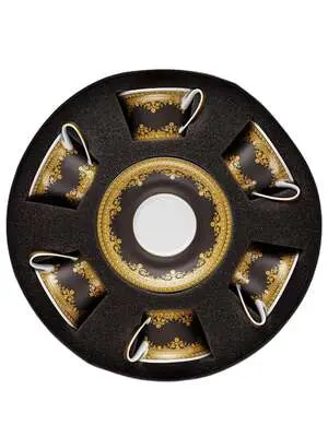 Versace X Rosenthal I Love Baroque Tea Cups - Black