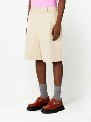 AMI Paris Cotton Chino Shorts - Neutrals