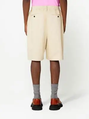 AMI Paris Cotton Chino Shorts - Neutrals