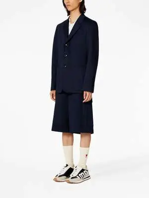 AMI Paris Single-breasted Cotton Blazer