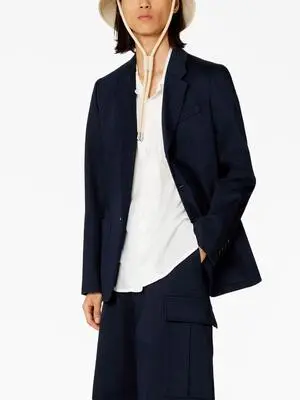 AMI Paris Single-breasted Cotton Blazer
