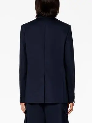 AMI Paris Single-breasted Cotton Blazer