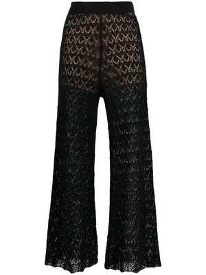 Liu Jo Open-knit Flared Trousers