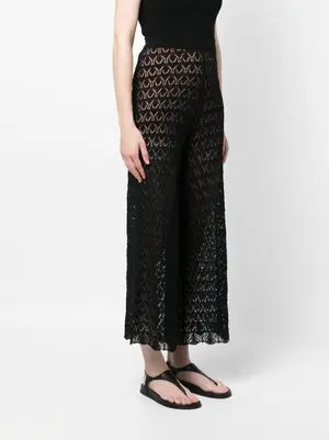 Liu Jo Open-knit Flared Trousers