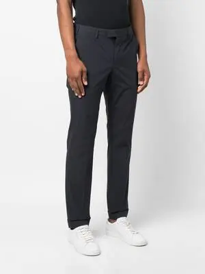 PT TORINO Straight-leg Tailored Trousers - Black
