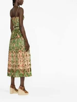 Ulla Johnson Dimitria Tiered Midi Skirt