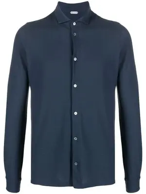 ZANONE Long-sleeved Cotton Shirt