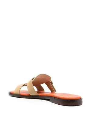 DOUCAL'S Open-toe Suede Slides