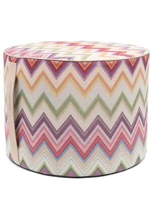 Missoni Zigzag-pattern Foot Stool