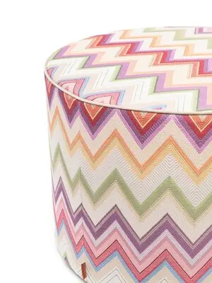 Missoni Zigzag-pattern Foot Stool