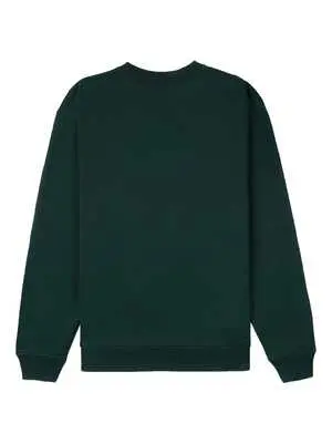 SPORTY & RICH Connecticut Crest Cotton Sweatshirt - Green