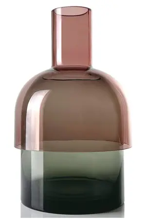 CLOUDNOLA Flip Top Glass Vase - Grey/pink