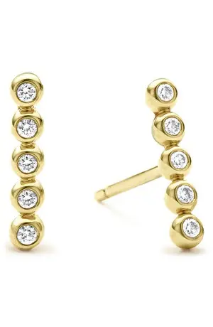 Lagos Diamond Bar Stud Earrings