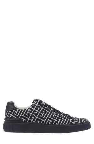 Balmain B-court Monogram Low-top Sneakers
