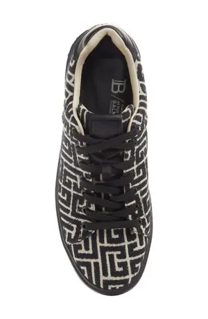 Balmain B-court Monogram Low-top Sneakers