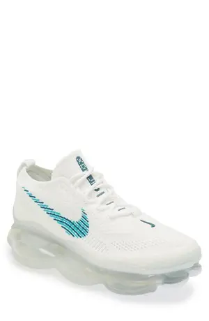 Nike Air Max Scorpion Flyknit Sneaker White/ Geode Teal/ White