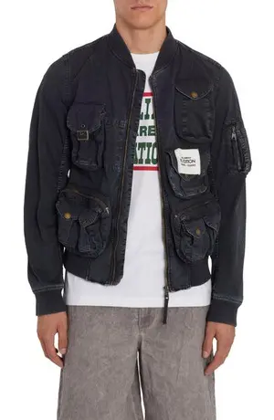 Dolce & Gabbana マルチポケット レザージャケット AW2004 Dolce & Gabbana Multi Pockets Brown Biker Leather Jacket