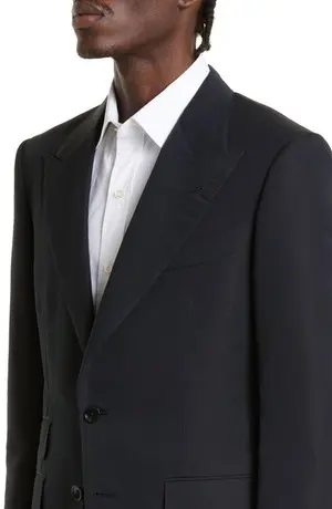 TOM FORD Shelton Cotton & Silk Poplin Tuxedo Jacket
