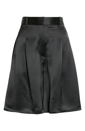 BY MALENE BIRGER Povilla Pleated Satin Shorts