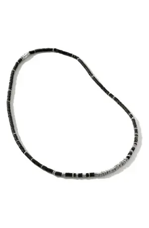 John Hardy Heishi Onyx Beaded Necklace - Black