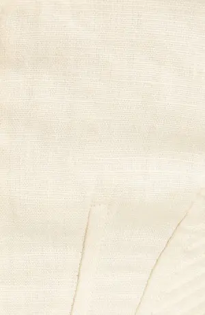 Chloé Vertical Dart Linen Midi Dress