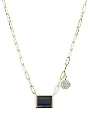 Meira T Sapphire Pendant Necklace - Blue