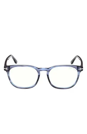 Tom Ford Blue Square Eyeglasses