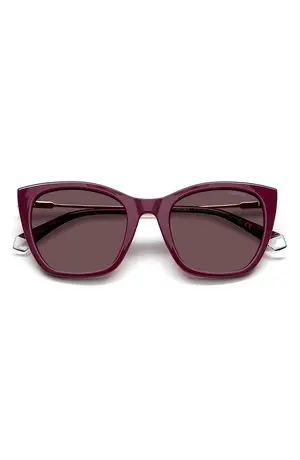 POLAROID Polaroid 52mm Polarized Cat Eye Sunglasses Violet/ Violet Polarized