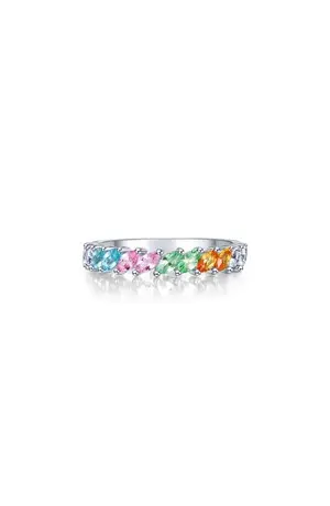 Lafonn Created Sapphire And Simulated Diamond Ring - Assorted