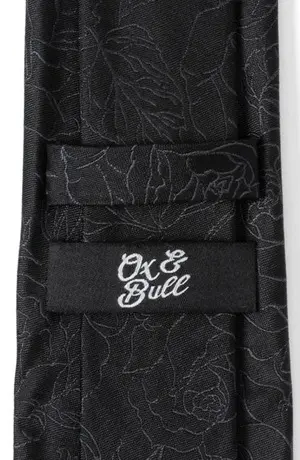 CUFFLINKS, INC. Embroidered Neck Tie - Black