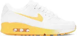 Nike Nike White & Yellow Air Max 90 SE Sneakers - White/citron Pulse-a