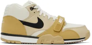 Nike Nike Yellow Air Trainer 1 Sneakers - Coconut Milk/black-t