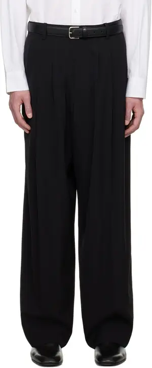 The Row Rufus Trousers In Black - 54% Off | Editorialist