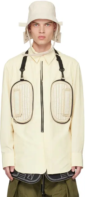 CRAIG GREEN Craig Green Yellow Packable Shirt - Cream