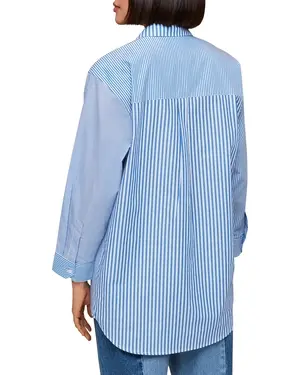 Whistles Millie Striped Oversized Shirt