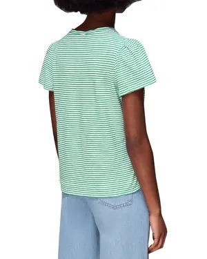 Whistles Cotton Frill Sleeve Tee