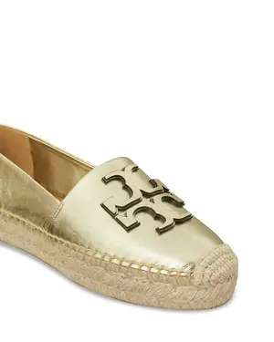 Tory Burch Ines Platform Espadrille Flats - Spark Gold