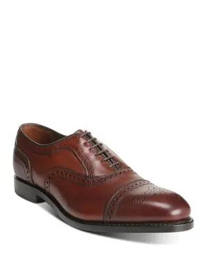 Allen Edmonds Strand Cap-toe Leather Dress Shoes - Dark Chili