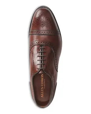Allen Edmonds Strand Cap-toe Leather Dress Shoes - Dark Chili
