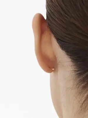 Shihara 18kt Yellow Twist Pin 02 Earring