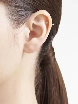 Shihara 18kt Yellow Twist Pin 01 Diamond Earring