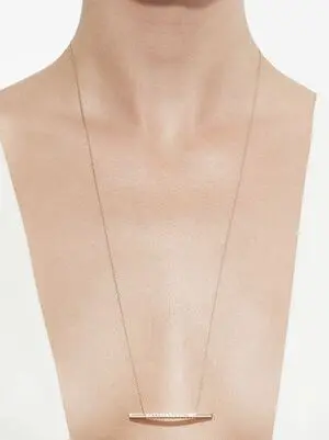 Shihara 18kt Yellow Bar Necklace