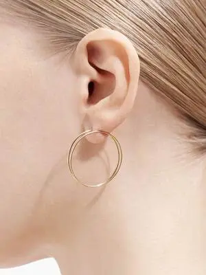 Shihara 18kt Yellow Double Hoop 30 Earring