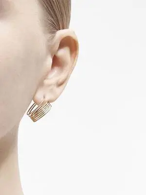 Shihara 18kt Yellow Stack Hoop 02 Earring