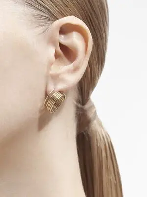 Shihara 18kt Yellow Stack Hoop 02 Earring