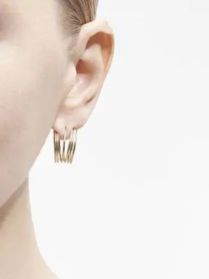 Shihara 18kt Yellow Stack Hoop 02 Earring