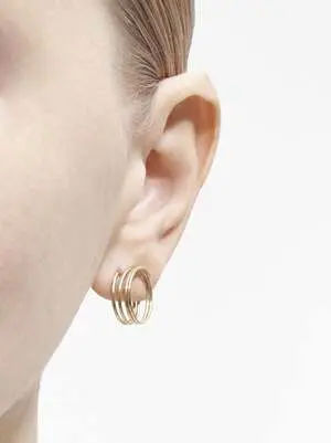 Shihara 18kt Yellow Stack Hoop 01 Earring