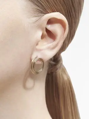 Shihara 18kt Yellow Flat Hoop 01 Earring