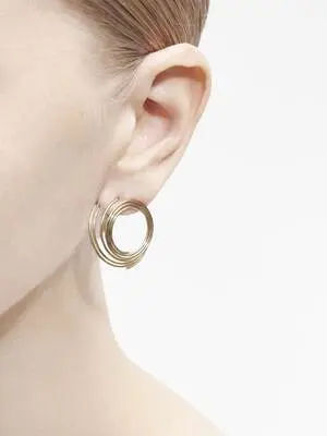 Shihara 18kt Yellow Flat Hoop 02 Earring